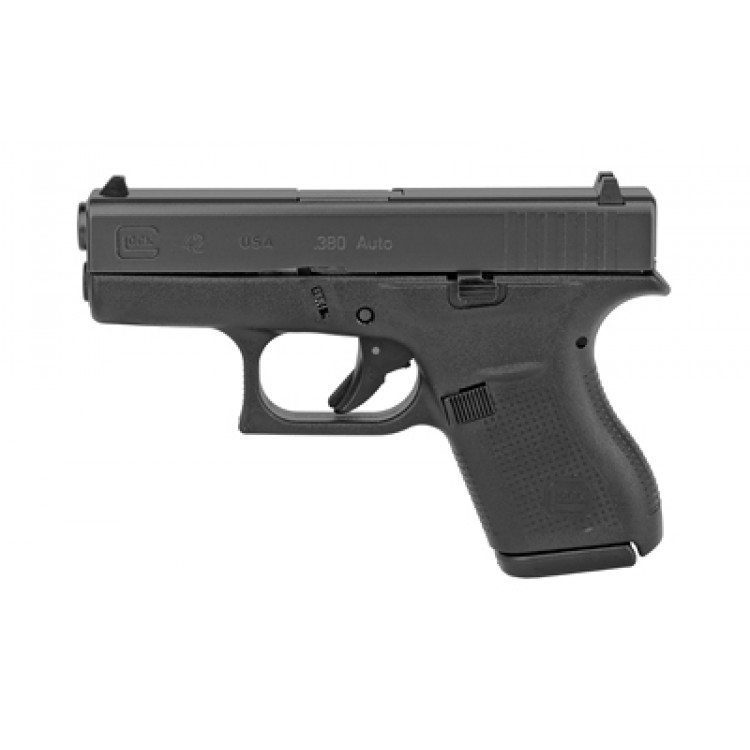 Glock, 42, Striker Fired, Semi-automatic, Polymer Frame Pistol, Sub ...